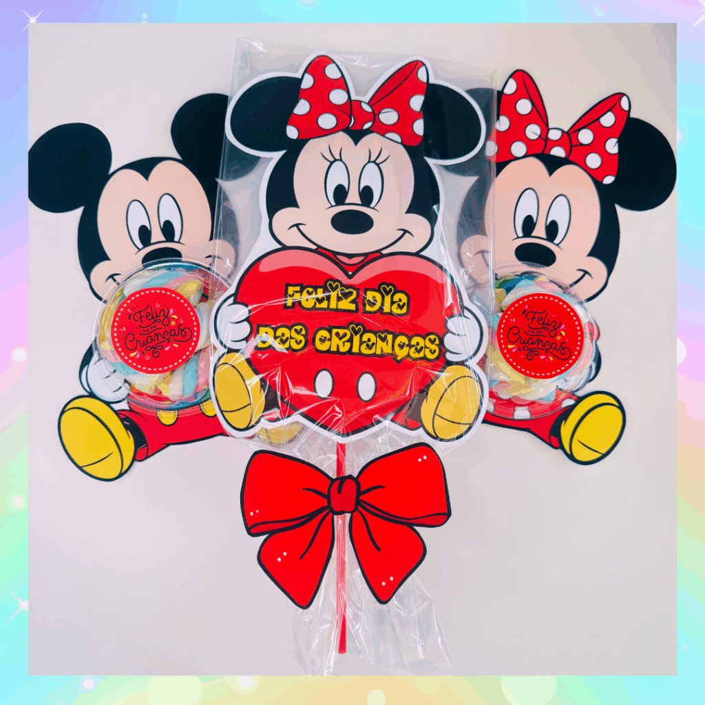 LEMBRANCINHA DIA DAS CRIANÇAS – MICKEY E MINNIE – Professora Mikaelly ...