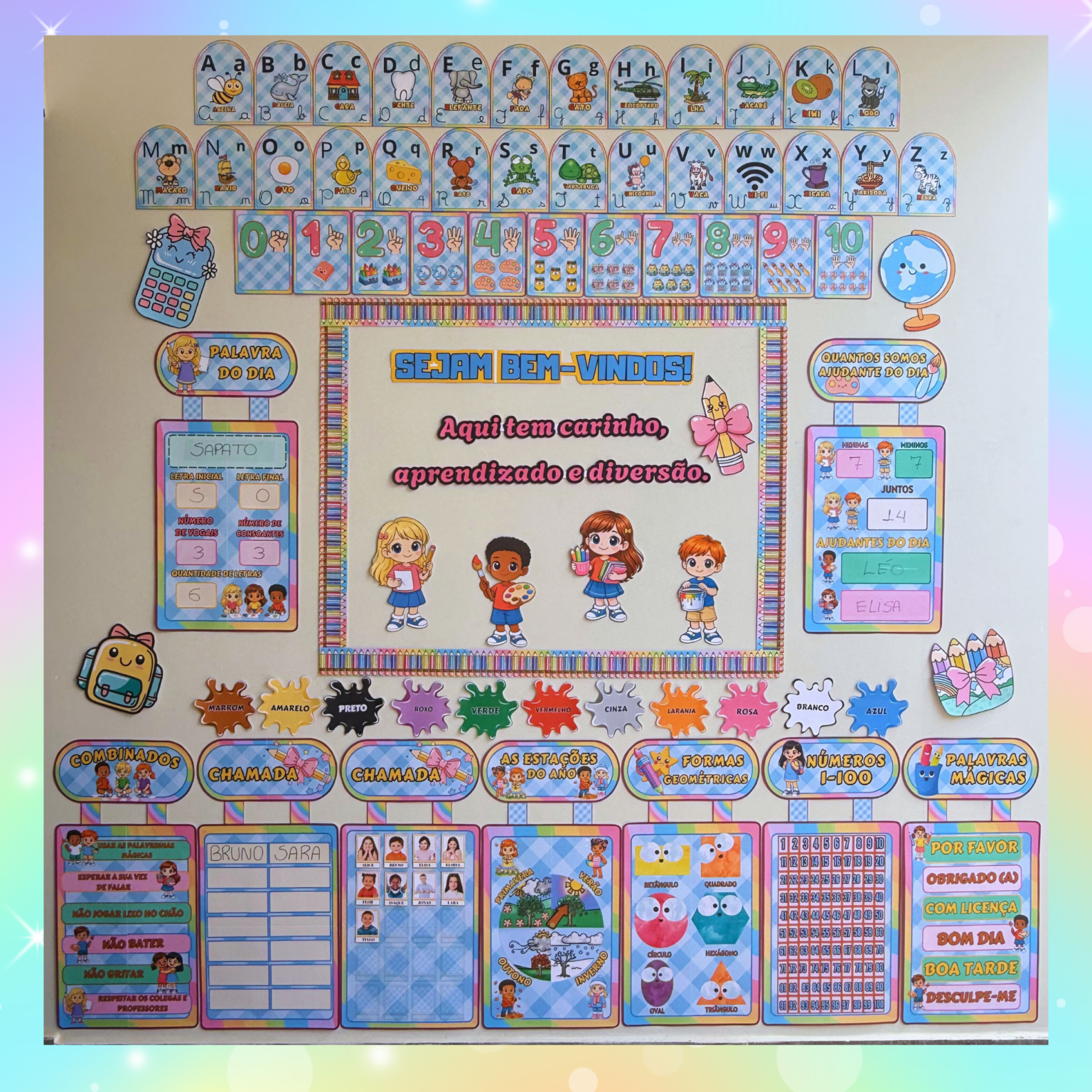 KIT SALA CRIANÇAS – VOLTA ÀS AULAS – Professora Mikaelly Timóteo