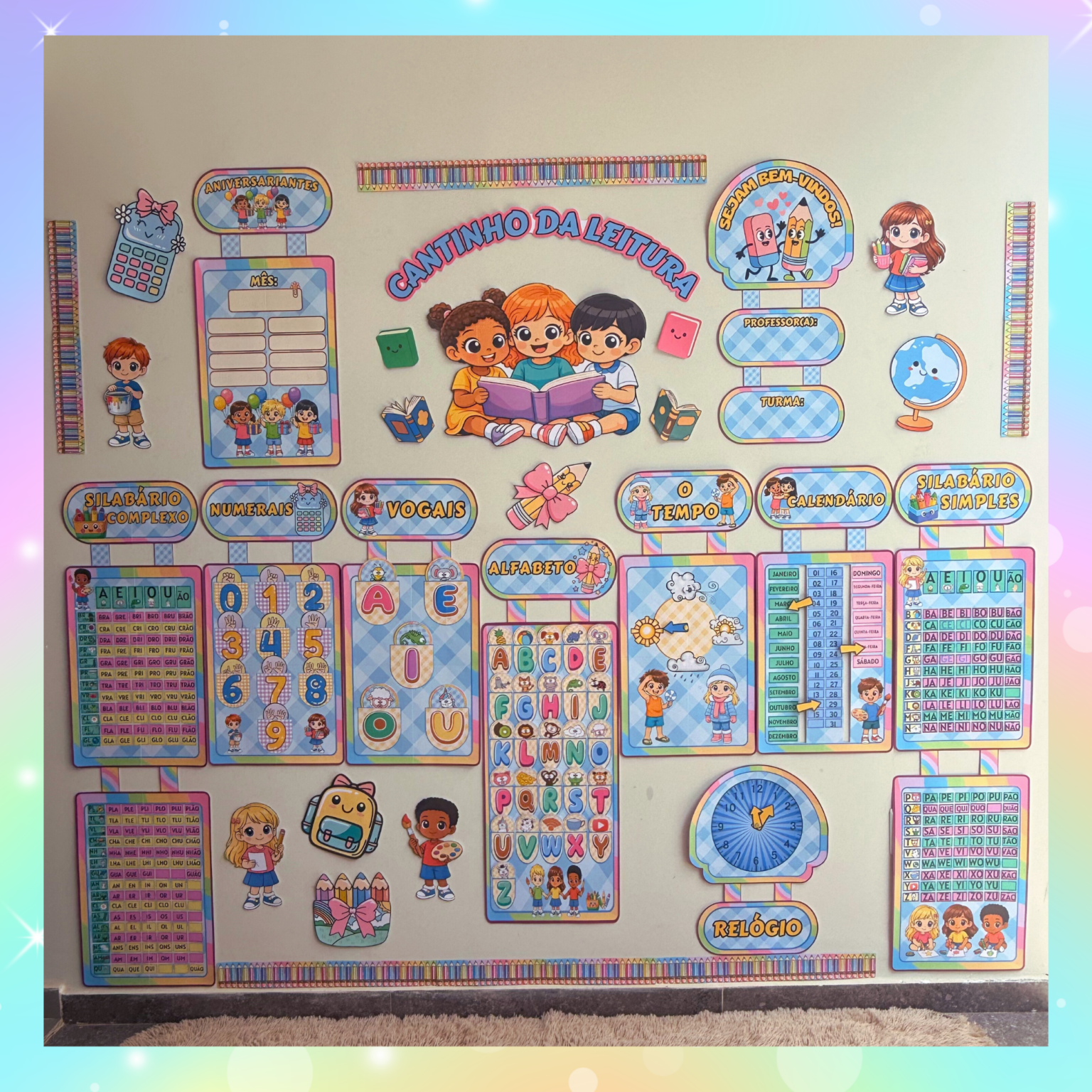 KIT SALA CRIANÇAS – VOLTA ÀS AULAS – Professora Mikaelly Timóteo